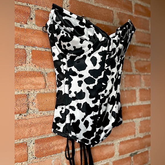 Intimates & Sleepwear | Womens Cow Print Corset | Poshmark